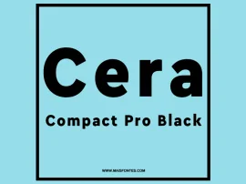 Cera Compact Pro Black: Baixar Fonte Grátis | MaisFontes