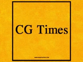 CG Times Font: Free Download | MaisFontes