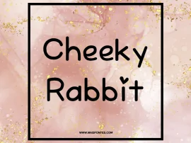 Cheeky Rabbit: Free Font Download | MaisFontes