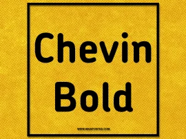 Chevin Bold: Free Font Download | MaisFontes