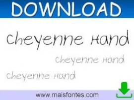 Cheyenne Hand: Free Font Download | MaisFontes