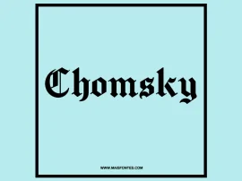 Chomsky: Free Font Download | MaisFontes