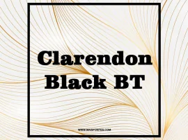Clarendon BT Black: Descargar Fuente Gratis | MaisFontes