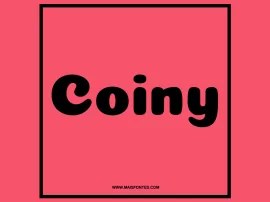 Coiny Regular: Free Font Download | MaisFontes