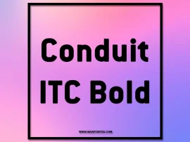 Conduit ITC Bold: Free Font Download | MaisFontes