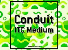 Conduit ITC Medium Font: Free Download | MaisFontes