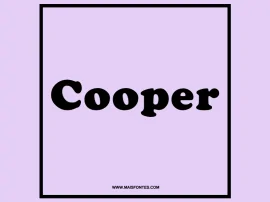 Cooper Regular: Download Free Font | MaisFontes