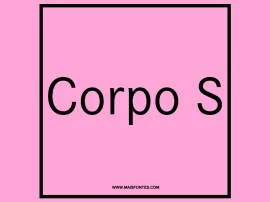 Corpo S Font: Free Download | MaisFontes