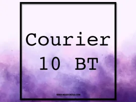 Courier 10 BT Font: Free Download | MaisFontes
