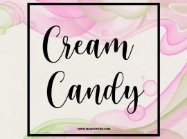 Cream Candy: Free Font Download | MaisFontes