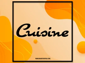 Cuisine: Free Font Download | MaisFontes