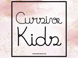 Cursive Kids: Baixar Fonte Grátis | MaisFontes
