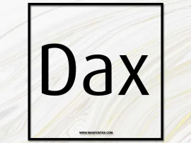 Dax Font: Free Download | MaisFontes