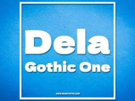 Dela Gothic One Regular Font: Free Download | MaisFontes
