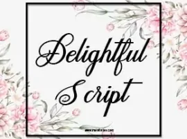 Delightful Script: Free Font Download | MaisFontes
