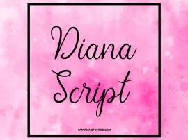 Diana Script: Free Font Download | MaisFontes
