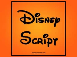 Disney Script Regular: Baixar Fonte Grátis | MaisFontes