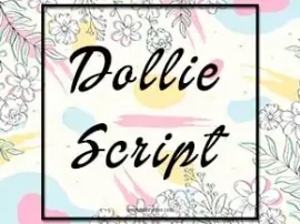 Dollie Script Font: Free Download | MaisFontes