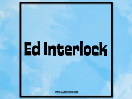 Ed Interlock: Free Font Download | MaisFontes