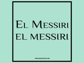 El Messiri: Free Font Download | MaisFontes