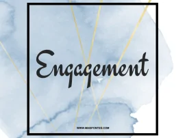 Engagement Font: Free Download | MaisFontes