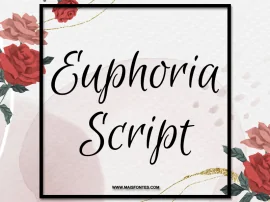 Euphoria Script: Free Font Download | MaisFontes