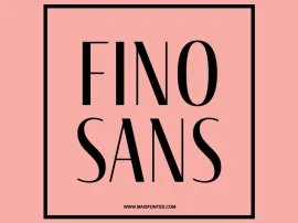 Fino Sans Regular Font: Free Download | MaisFontes