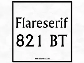 Flareserif 821 BT: Free Font Download | MaisFontes