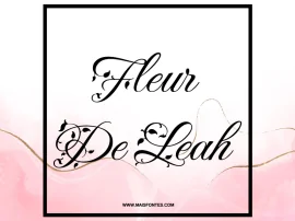 Fleur De Leah: Free Font Download | MaisFontes