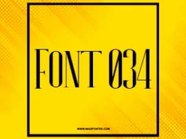 Font 034: Baixar Fonte Grátis | MaisFontes