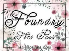Foundry Font Pack: Download Free Font | MaisFontes