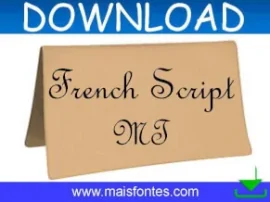 French Script MT Font: Free Download | MaisFontes