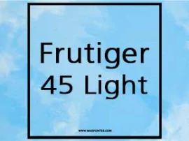 Frutiger 45 Light Font: Free Download | MaisFontes