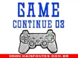 Game Continue 03 Font: Free Download | MaisFontes
