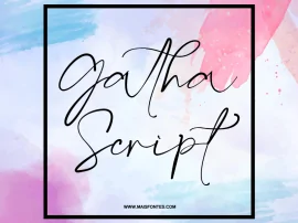 Gatha Script: Free Font Download | MaisFontes