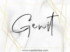 Genit Font: Free Download | MaisFontes
