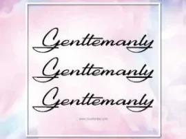 Gentlemanly: Free Font Download | MaisFontes