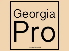 Georgia Pro Font: Free Download | MaisFontes