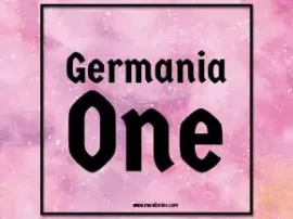 Germania One: Free Font Download | MaisFontes