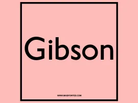 Gibson Regular Font: Free Download | MaisFontes