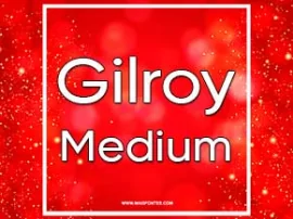Gilroy Medium: Free Font Download | MaisFontes