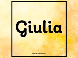 Giulia Regular Font: Free Download | MaisFontes