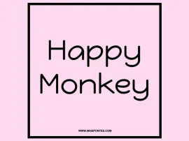 Happy Monkey: Free Font Download | MaisFontes