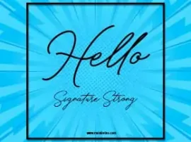 Hello Signature Strong: Free Font Download | MaisFontes