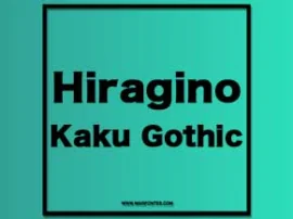Hiragino Kaku Gothic Std W8 Font: Free Download | MaisFontes