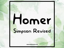 Homer Simpson Revised Regular: Free Font Download | MaisFontes