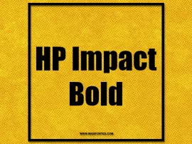 HP Impact Bold Font: Free Download | MaisFontes