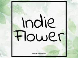 Indie Flower: Free Font Download | MaisFontes