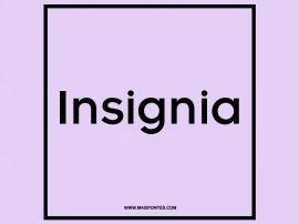 Insignia: Free Font Download | MaisFontes