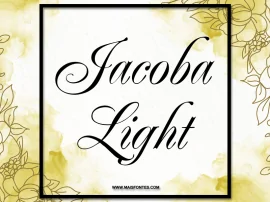 Jacoba DB Light: Free Font Download | MaisFontes